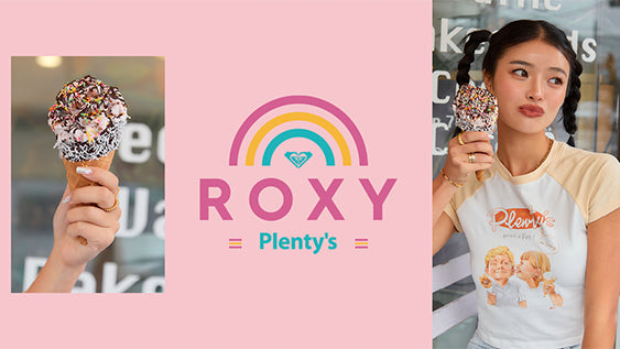 ROXYと湘南茅ヶ崎の人気アイスクリームショップ『Plenty's』のコラボアイテムをリリース！ - ROXY