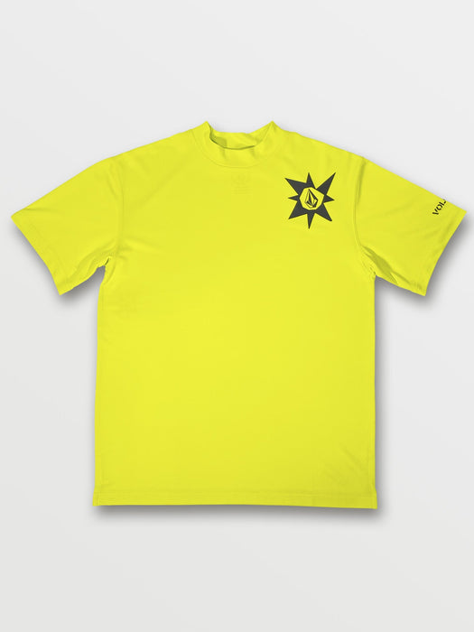 【OUTLET】VOLCOM Stone Star Mock Neck Short Sleeve Tee - Wasabi
