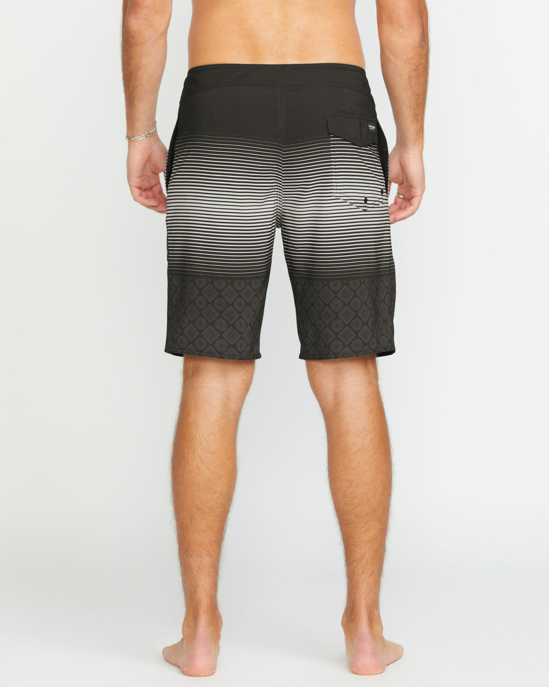 VOLCOM Lido Stripe Mod-Tech Trunks - Black