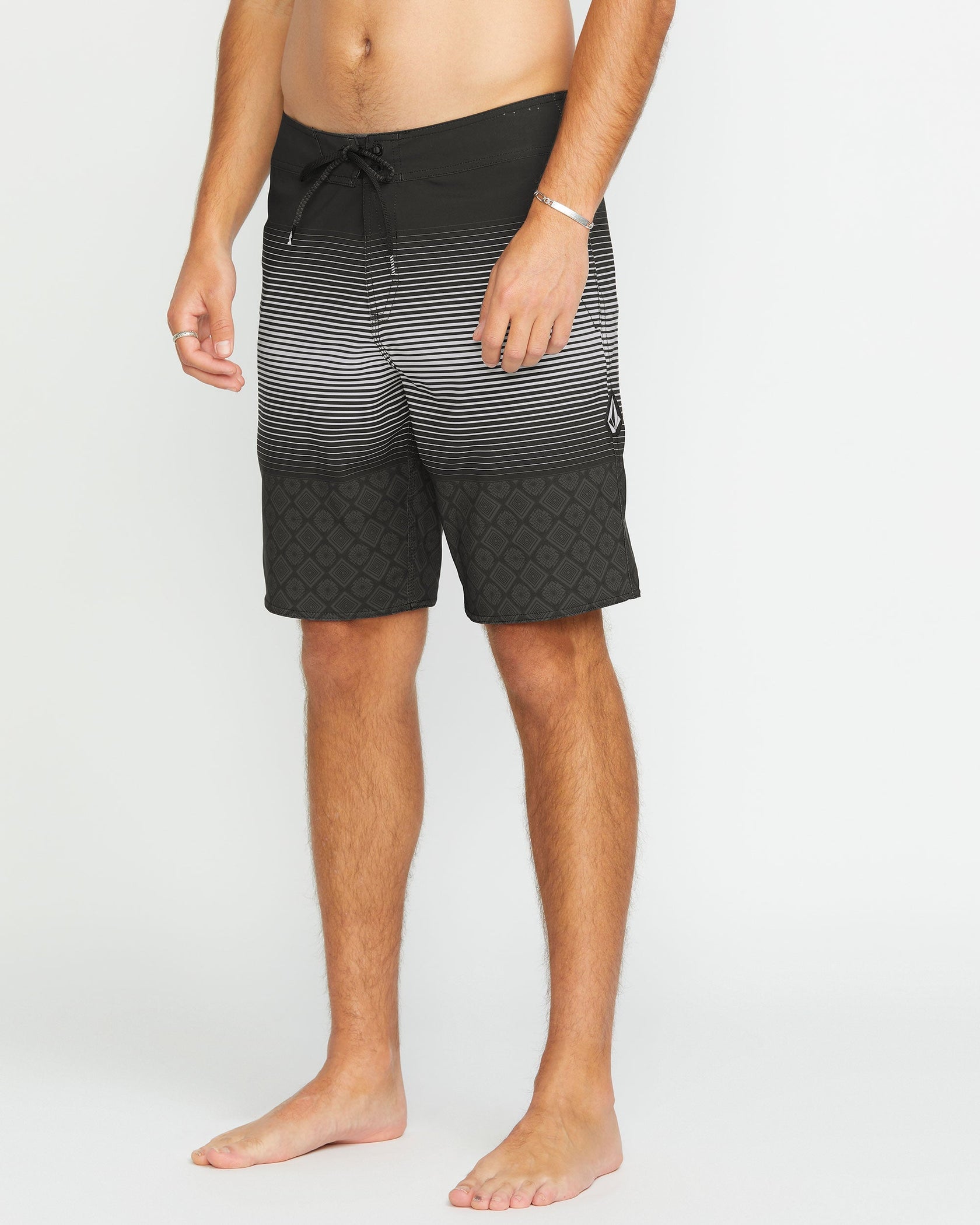 VOLCOM Lido Stripe Mod-Tech Trunks - Black