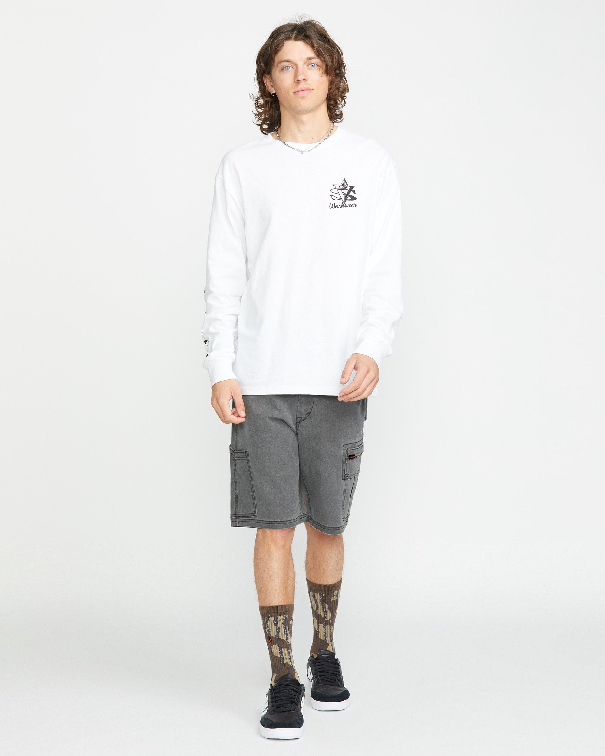 【OUTLET FAMILY SALE】VOLCOM Gage Work Shorts - Stealth
