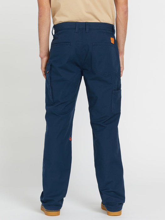 【OUTLET】Volcom Workwear Caliper Relaxed Work Pants - Navy
