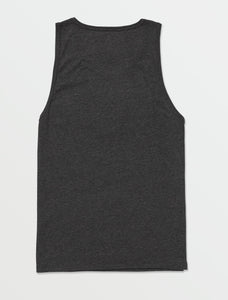 VOLCOM SOLID HEATHER TANK - DARK BLACK HEATHER