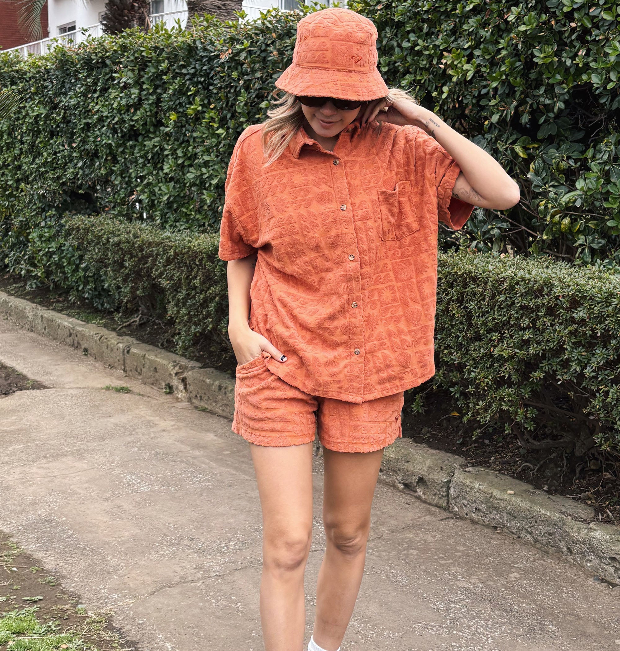 【OUTLET】Roxy SUNBATHING SHORTS ウィメンズ ショートパンツ パイル生地