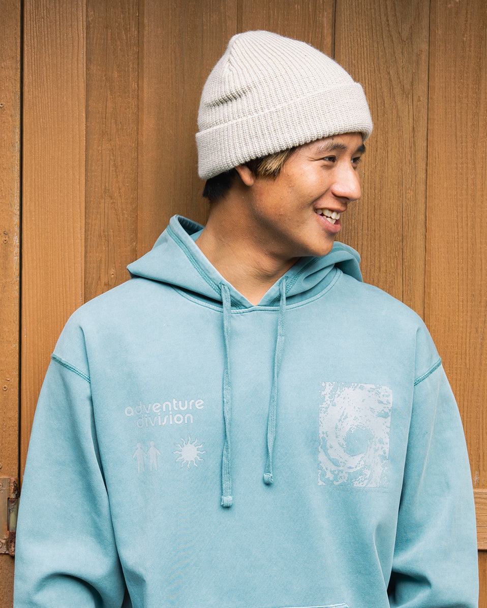 【OUTLET】BILLABONG メンズ WASHED WAVE LAYER パーカー GRN 【2024年秋冬モデル】