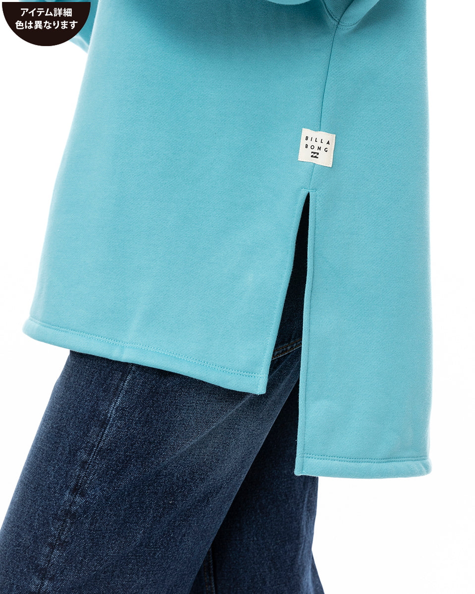 【OUTLET】BILLABONG レディース OFF TURTLE SWEAT SHI トレーナー BLK 【2024年秋冬モデル】