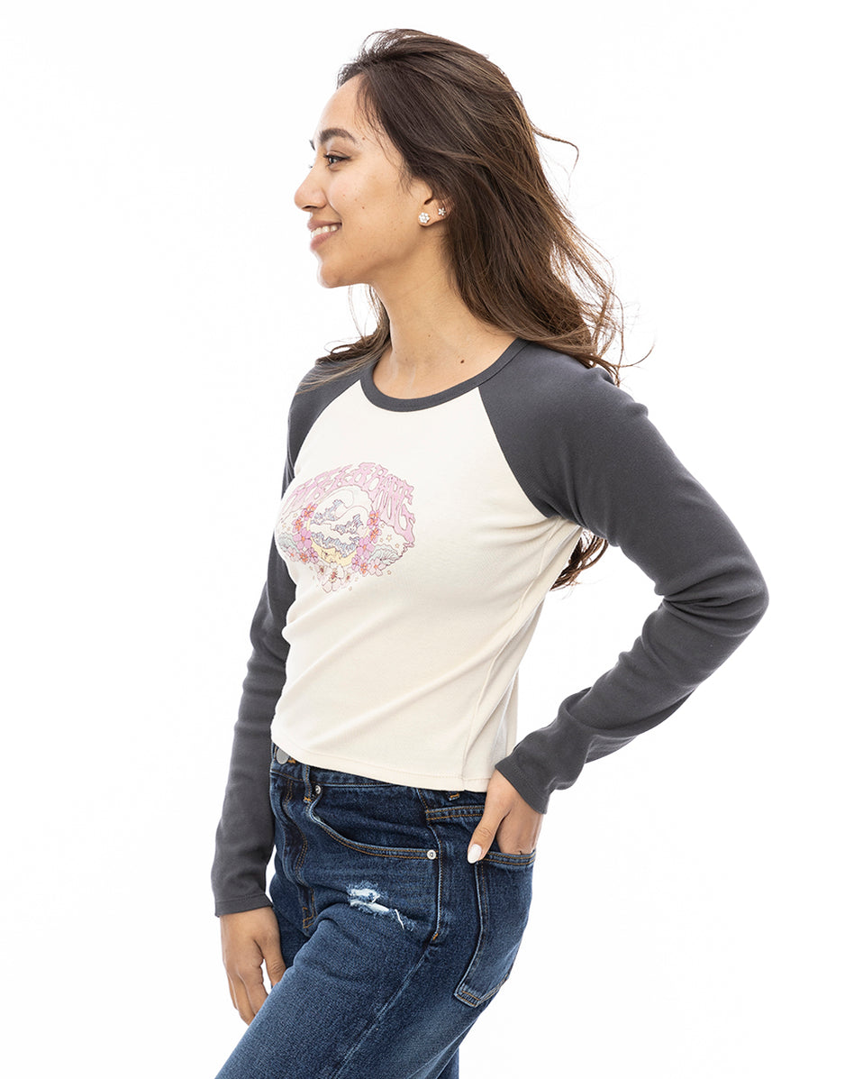 【OUTLET】BILLABONG レディース GRAPHIC RAGLAN LS TE ロンT BSD 【2024年秋冬モデル】