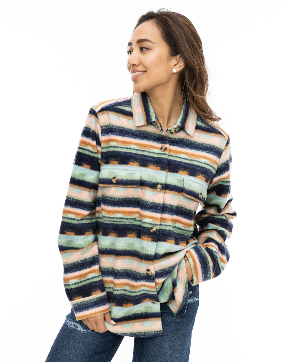 【OUTLET】BILLABONG レディース FORGE FLEECE 0 長袖シャツ BML 【2024年秋冬モデル】 @2buy