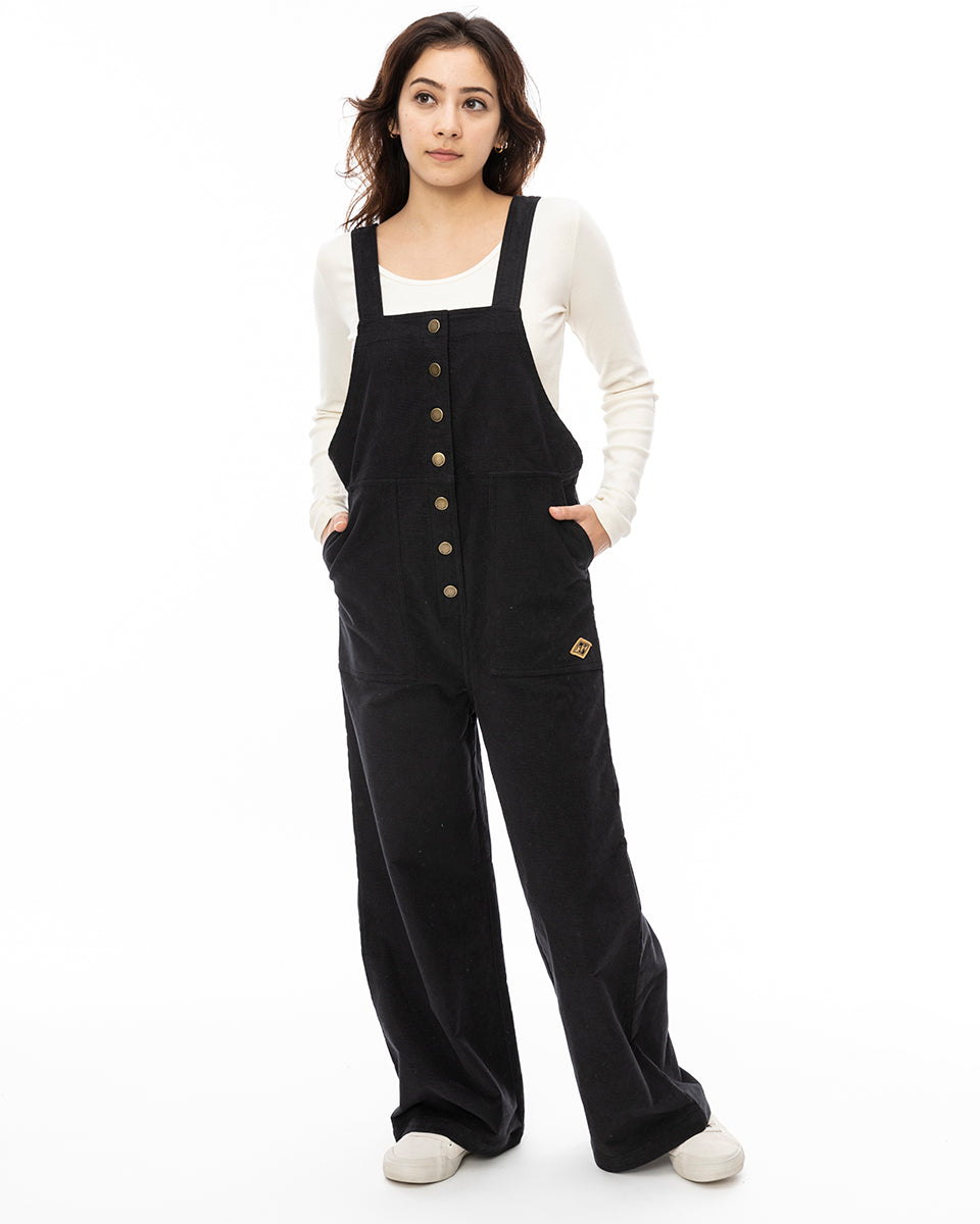 【OUTLET】BILLABONG レディース SALOPETTE LONG PANTS サロペット BLK 【2024年秋冬モデル】 @2
