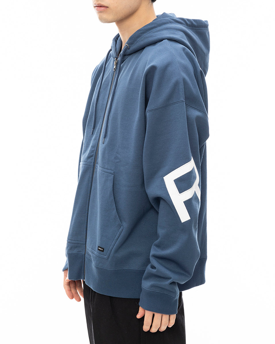 【OUTLET】RVCA メンズ FAKE RVCA ZIP HD パーカー DKD 【2024年秋冬モデル】