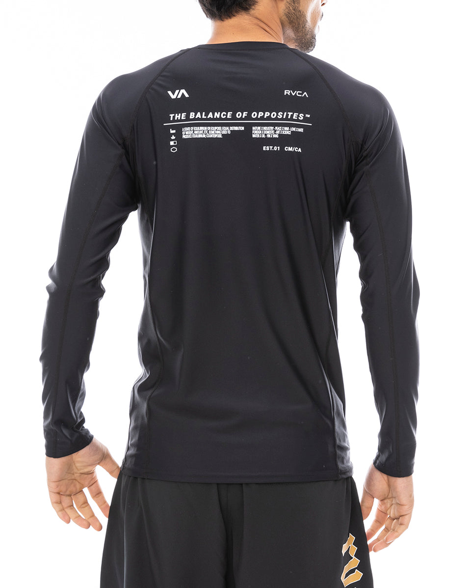 【OUTLET】RVCA メンズ RASHGUARD LS ラッシュガード 【2024年夏モデル】