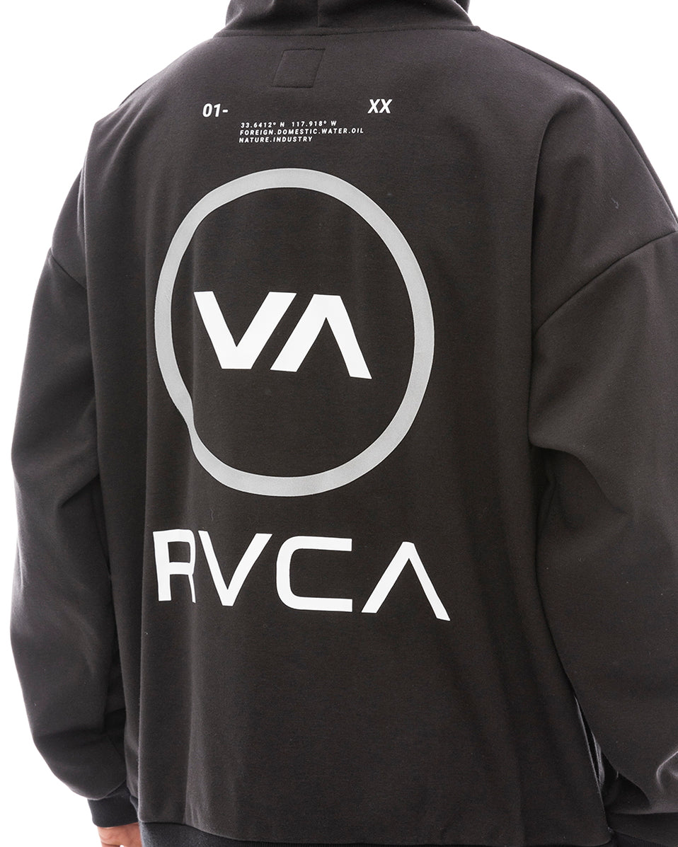 【OUTLET】RVCA メンズ REFLECTIVE BAS HD パーカー BLK 【2024年冬モデル】