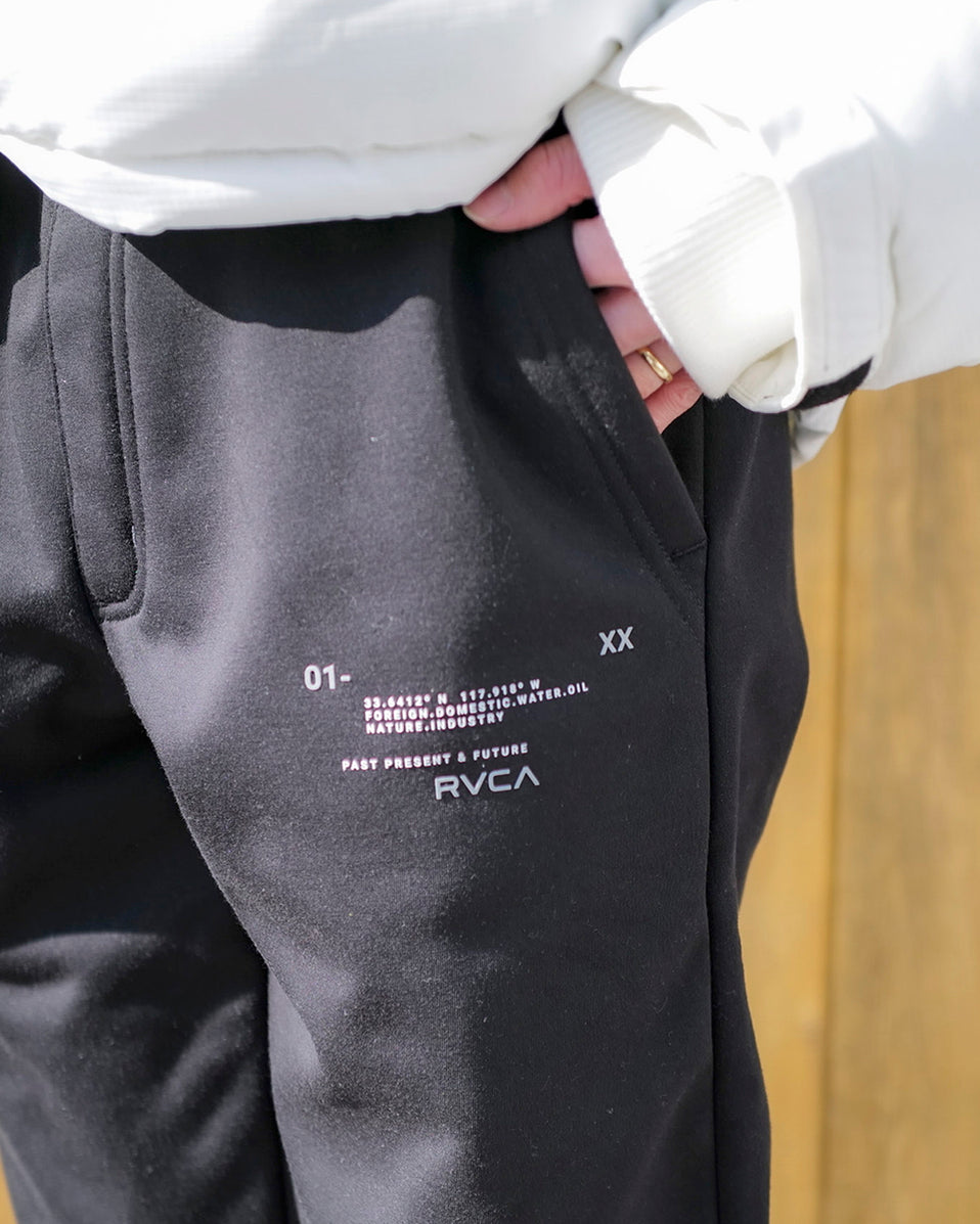 【OUTLET】RVCA メンズ REFLECTIVE BAS PT セットアップボトムス BLK 【2024年冬モデル】
