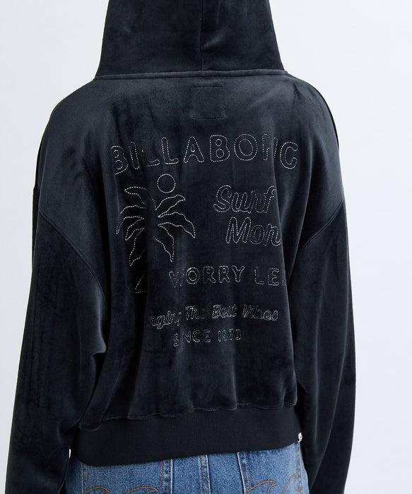 BILLABONG レディース LAZY DAZE LOOSE CROP パーカー【LOOSE CROPPED