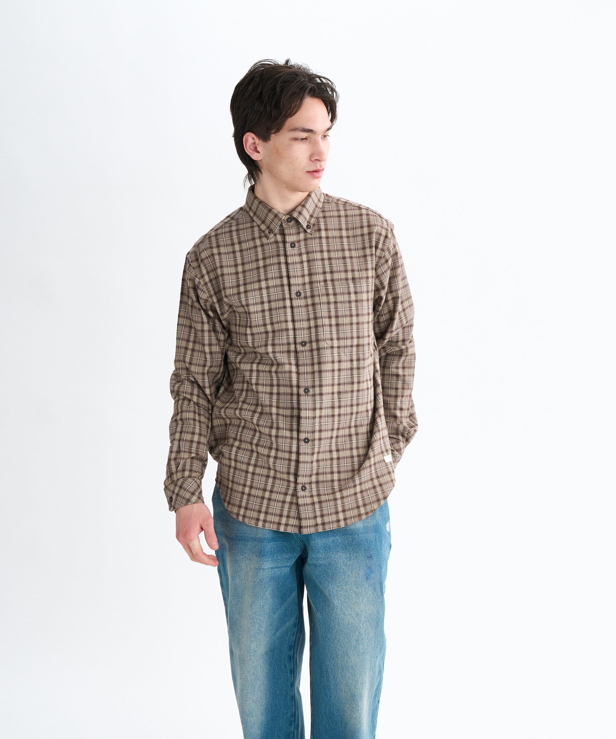 【OUTLET】ELEMENT メンズ BUTTON DOWN REGULAR FLANNEL 長袖シャツ 【2025年秋冬モデル】