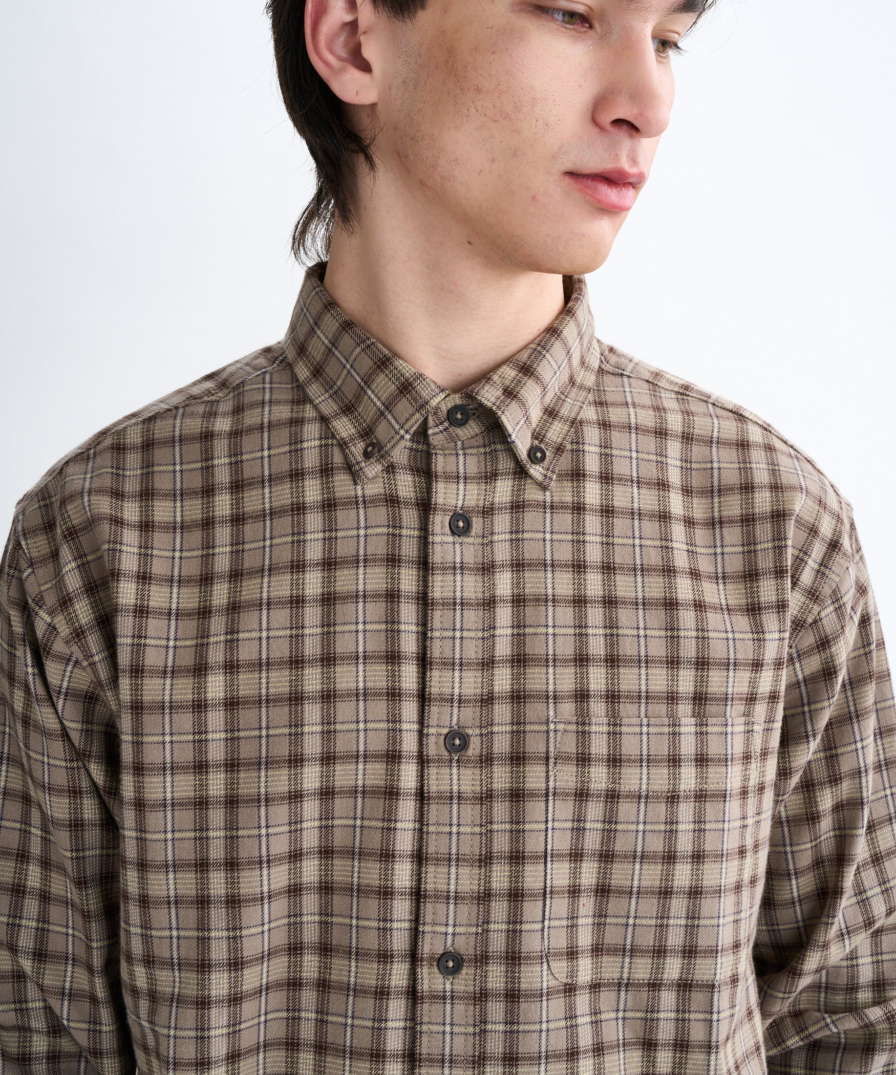 【OUTLET】ELEMENT メンズ BUTTON DOWN REGULAR FLANNEL 長袖シャツ 【2025年秋冬モデル】