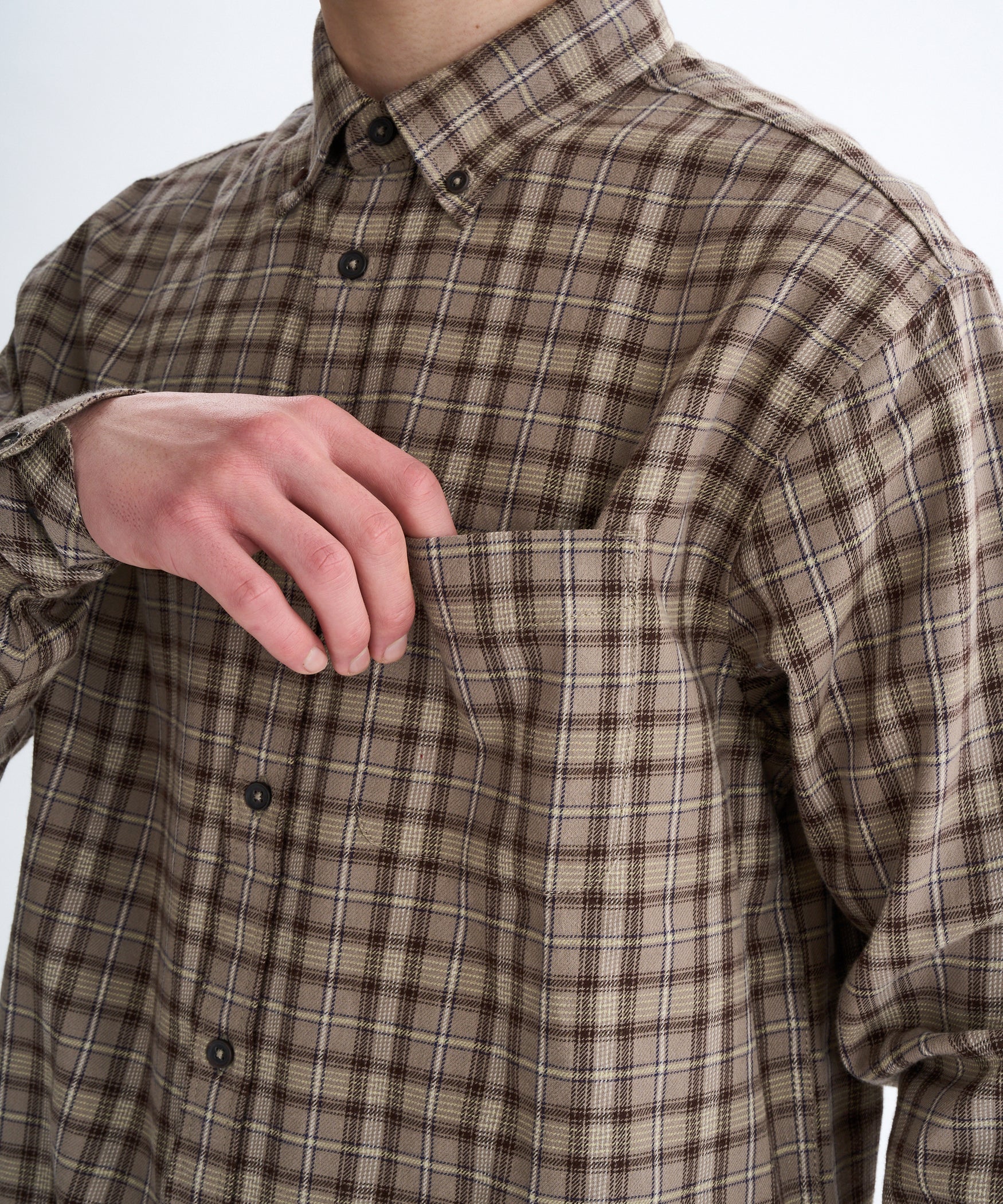 【OUTLET】ELEMENT メンズ BUTTON DOWN REGULAR FLANNEL 長袖シャツ 【2025年秋冬モデル】