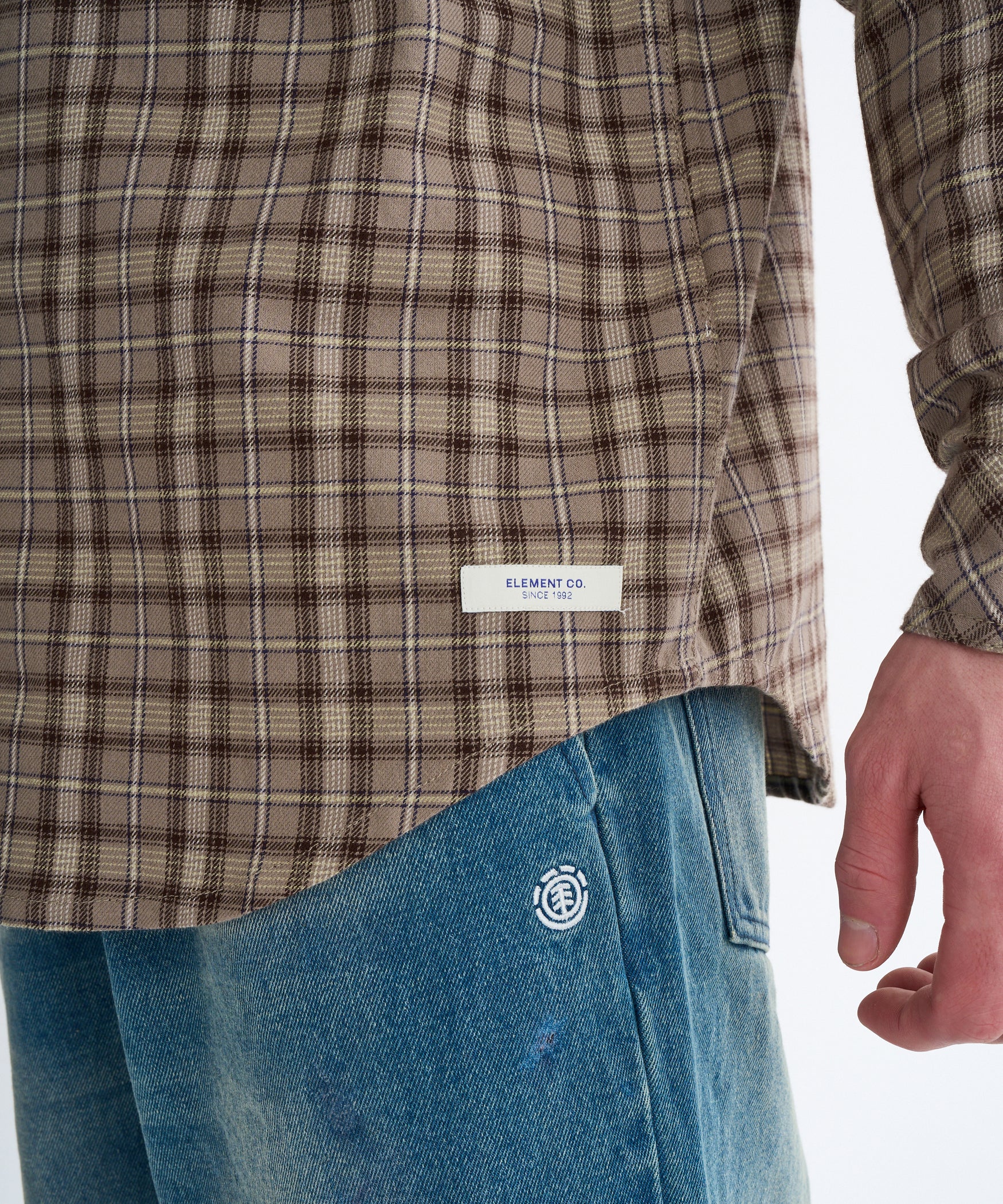 【OUTLET】ELEMENT メンズ BUTTON DOWN REGULAR FLANNEL 長袖シャツ 【2025年秋冬モデル】