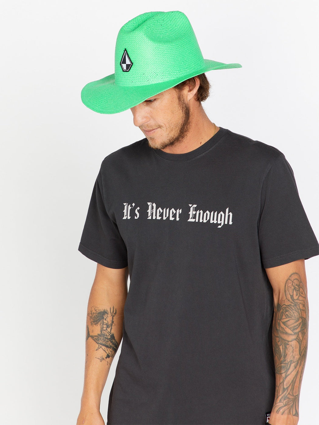 【OUTLET】Schroff X Volcom Straw Hat - Dusty Aqua