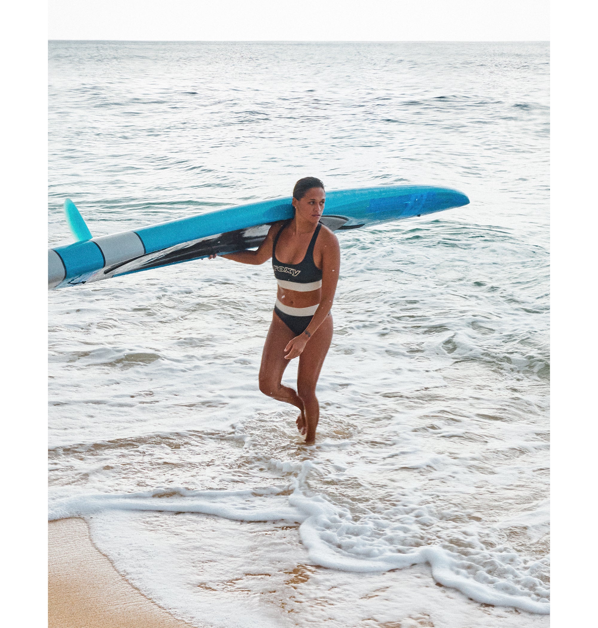 【OUTLET】Roxy ROXY ACTIVE COLORBLOCK MD ウィメンズ 水着 ボトム roxyロゴ