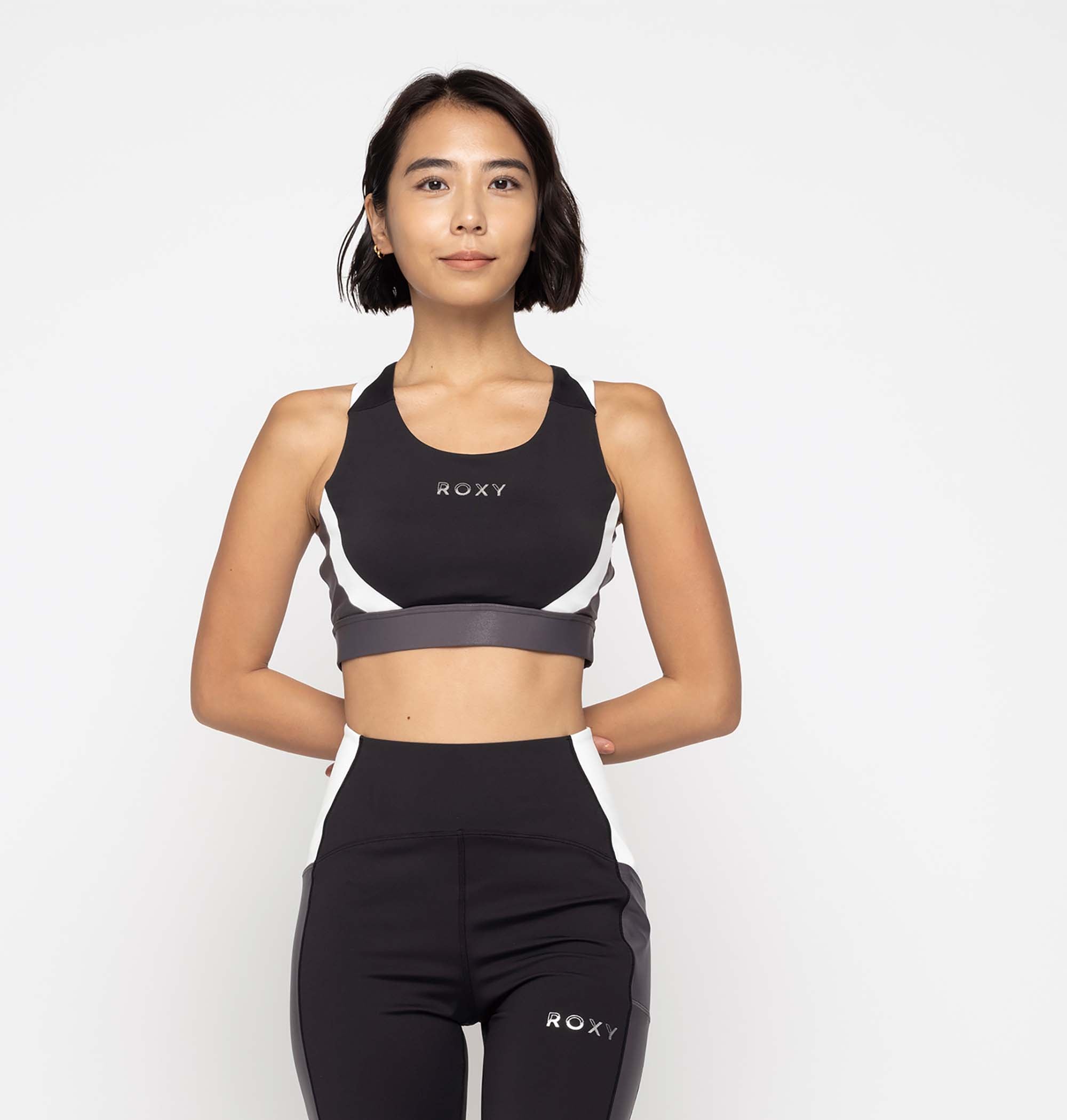 【OUTLET】Roxy 水陸両用 速乾 UVカット ブラトップ JUMP HIGH METALLIC BRA