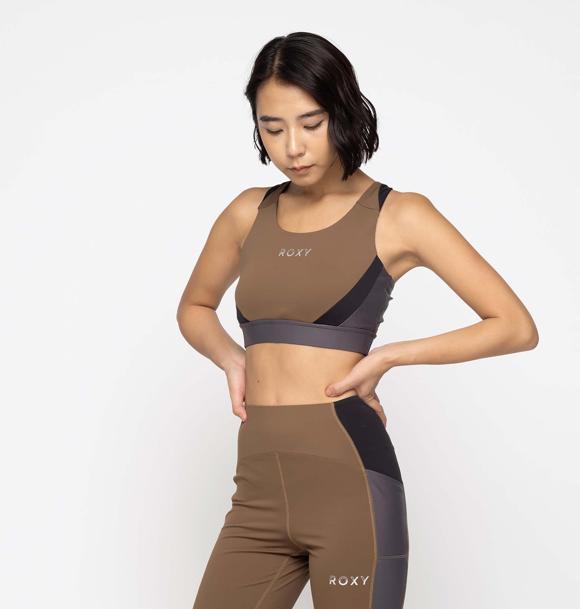 【OUTLET】Roxy 水陸両用 速乾 UVカット ブラトップ JUMP HIGH METALLIC BRA