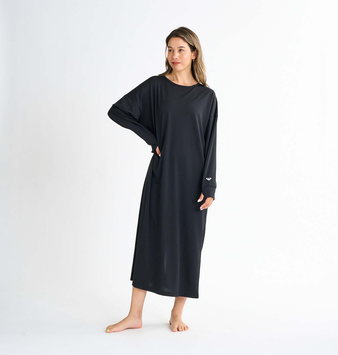 【OUTLET】Roxy OCEANIC BLUEPRINTS ウィメンズ ロングワンピース ラッシュガード