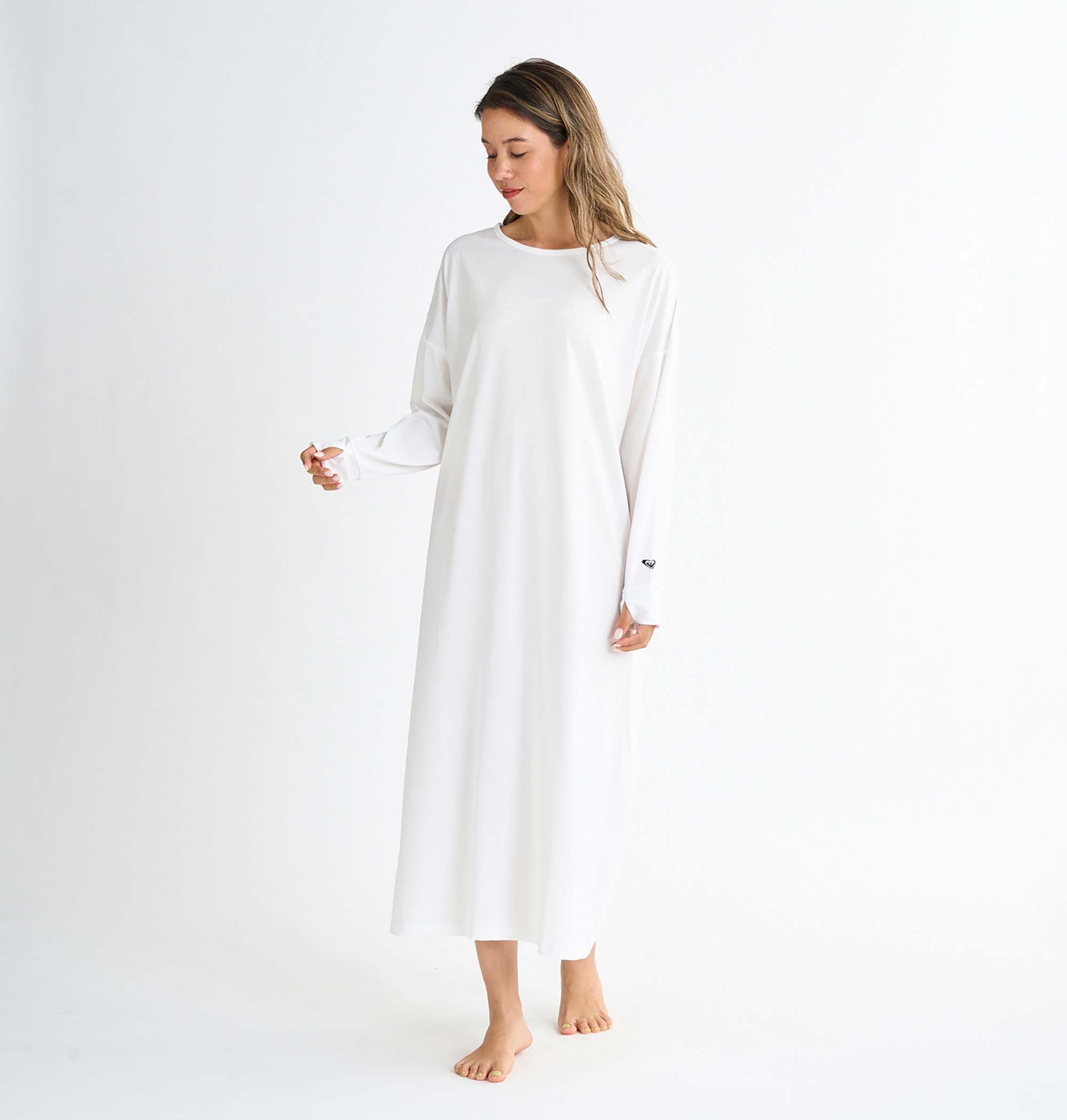 【OUTLET】Roxy OCEANIC BLUEPRINTS ウィメンズ ロングワンピース ラッシュガード