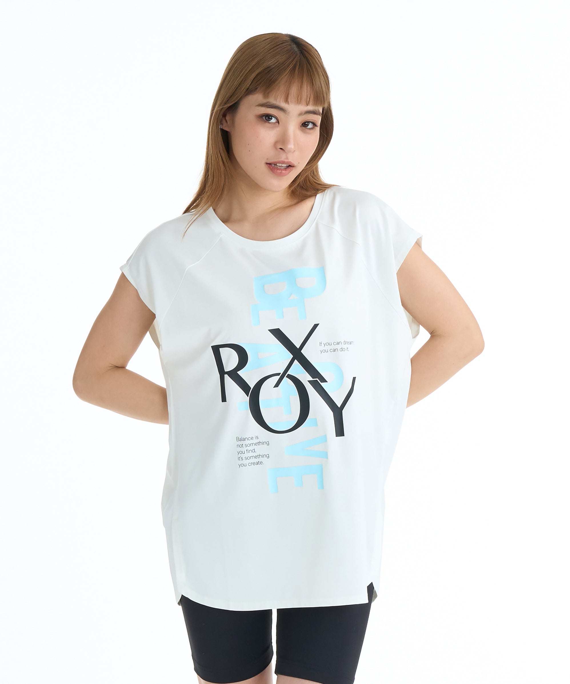 ROXY FITNESS OWN YOUR PACE Tシャツ /水陸両用/UVカット/Quik Dry 【2026年春夏モデル】