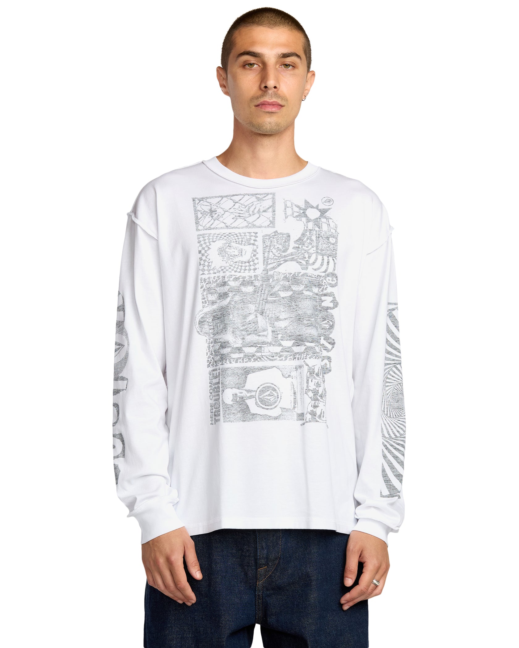 VOLCOM メンズ POVJ LST ロングスリーブTシャツ