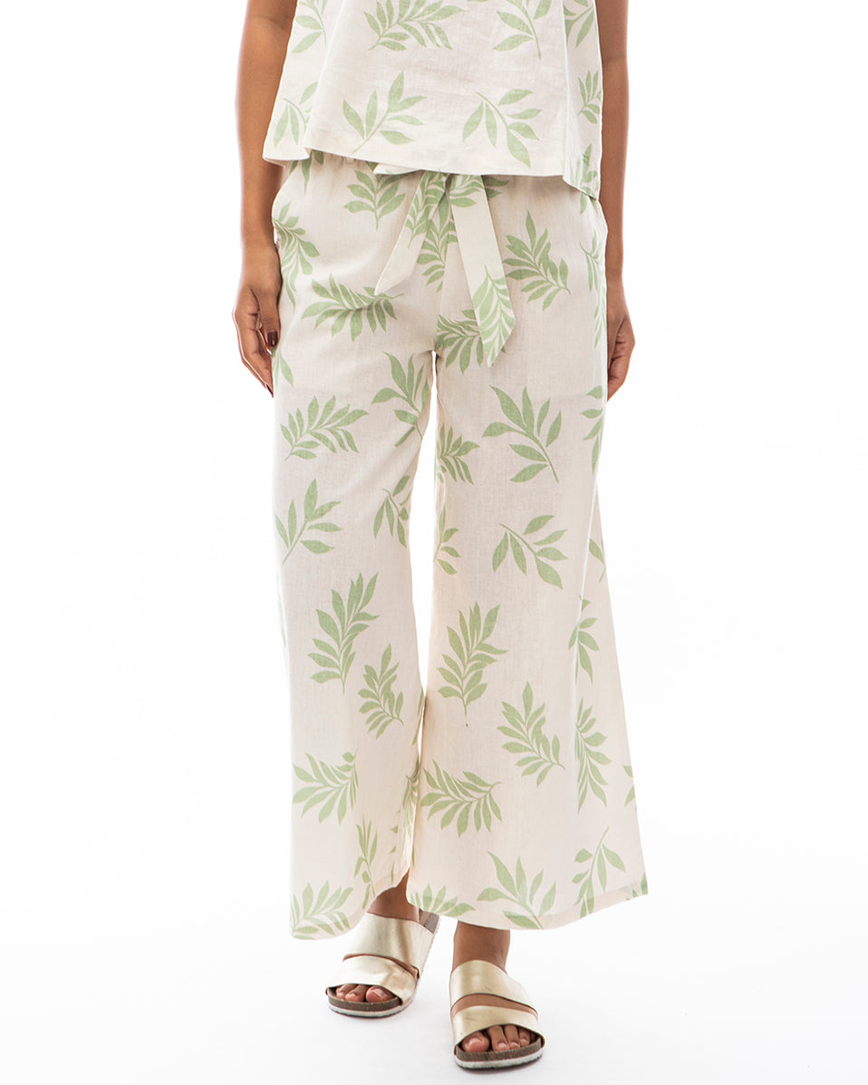 【OUTLET】BILLABONG レディース 【CHILLWEAR】 LINEN COTTON WOVEN LONG PANTS ガウチョ